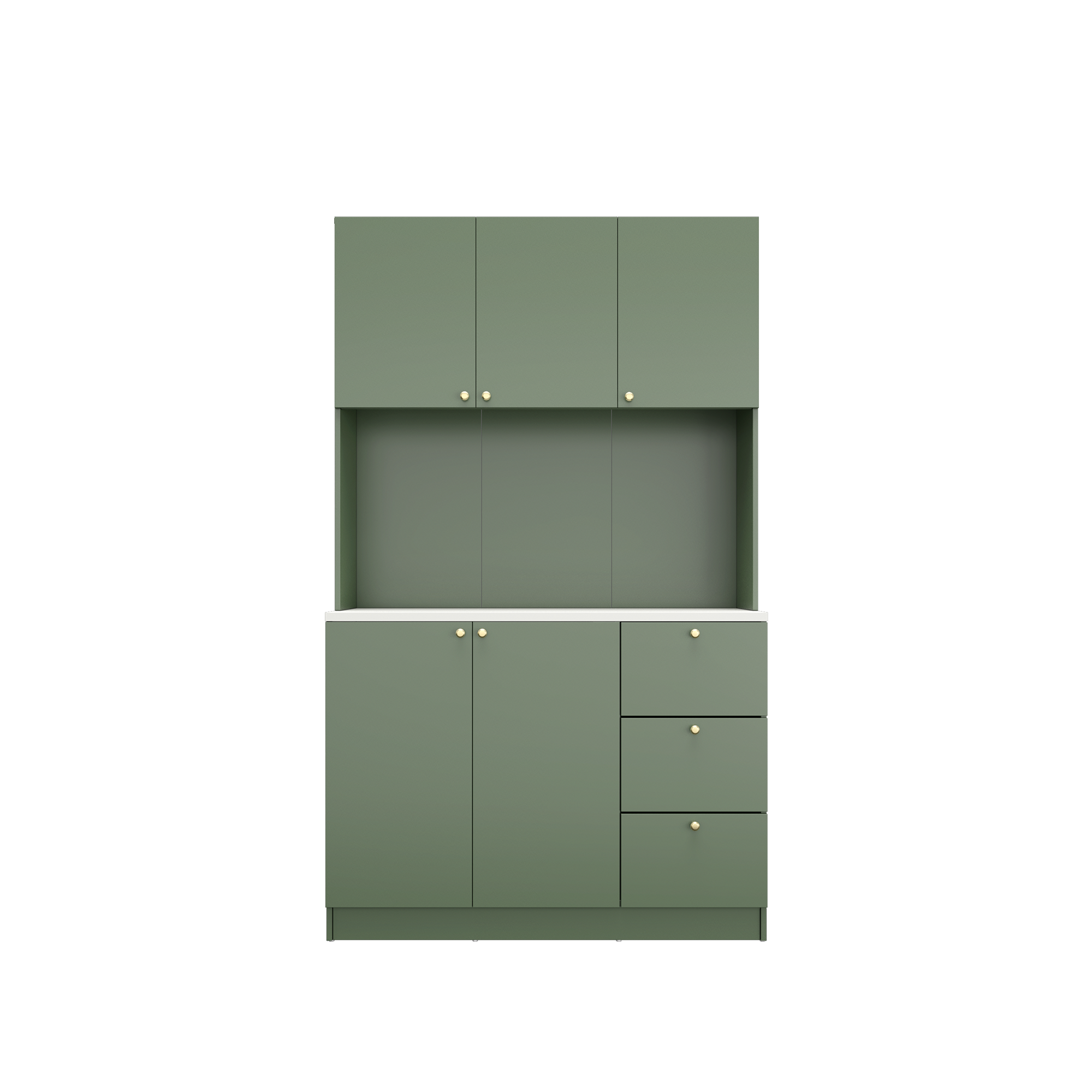 (Free Shipping) 4FT Canyon Series Full Melamine Tall Unit Kitchen Cabi ...