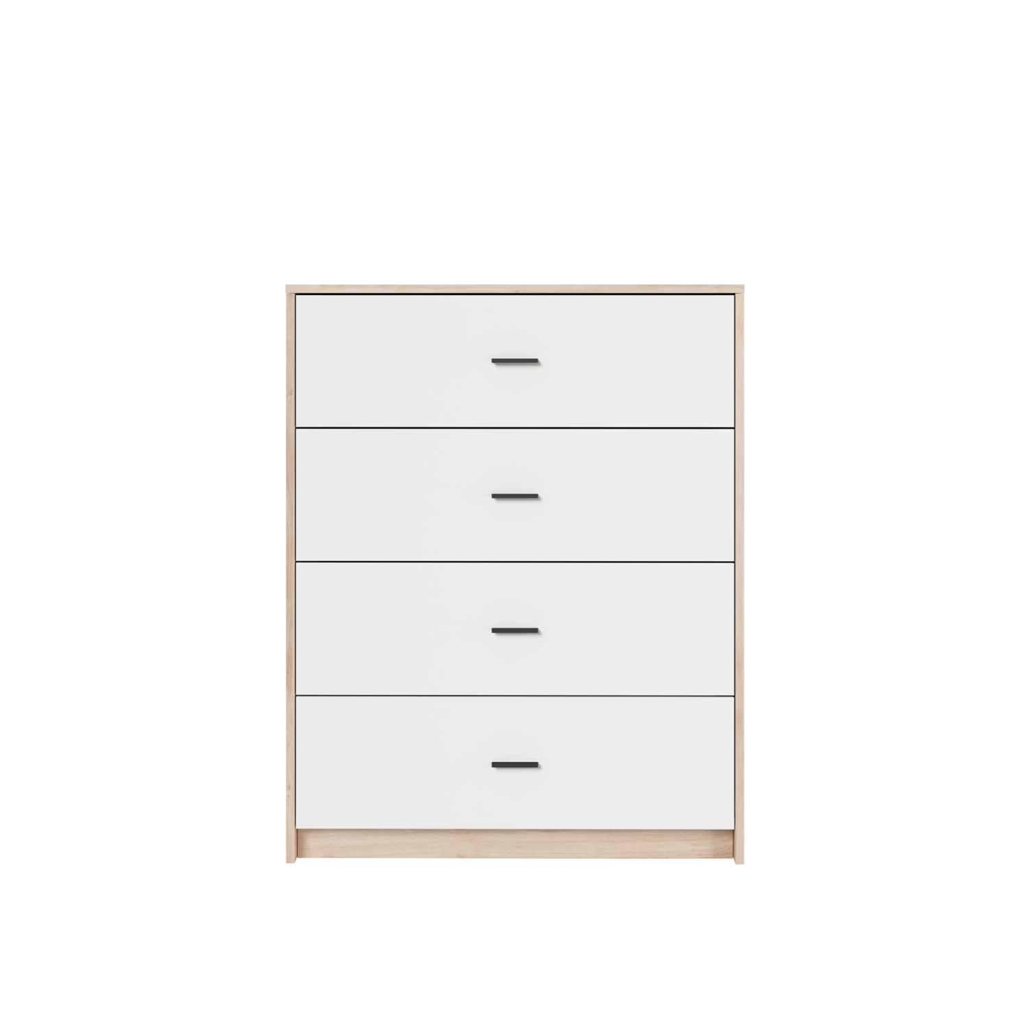 2.6FT Alona Series 4 Layer Full Melamine Chest Drawer with Handle Bedr ...