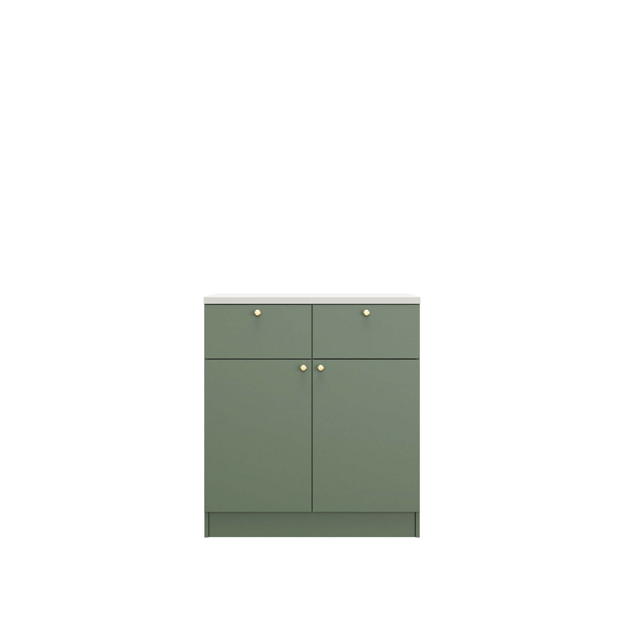 (EM) 2.6FT Canyon Series Full Melamine Base Unit Kitchen Cabinet with ...
