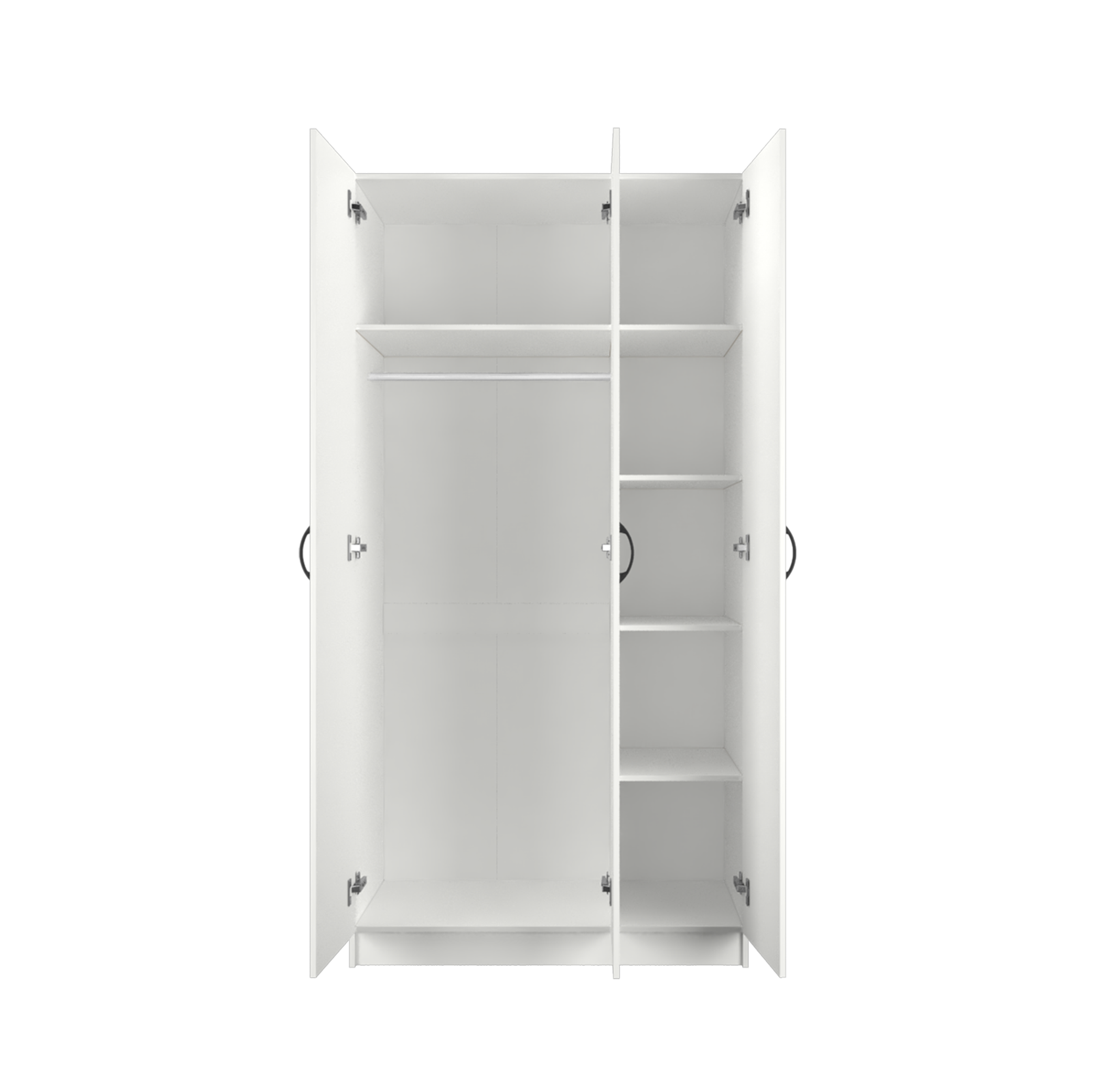 3FT 3 Door Wardrobe Solid Board with 6 Shelves- HMZ-FN-WD-6001/6021 ...
