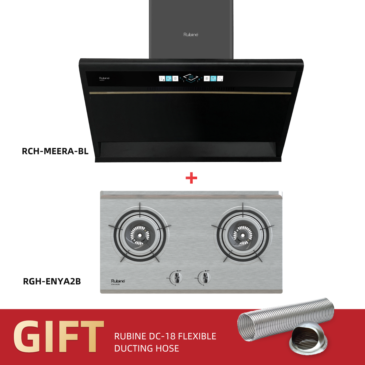 (FREE Shipping) Rubine Slanted Hood 2200 m³/hr Stainless Steel - RCH-M ...