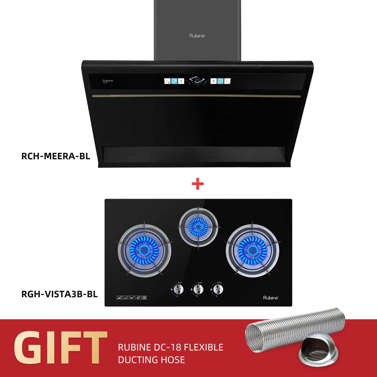 (FREE Shipping) Rubine Slanted Hood 2200 m³/hr Stainless Steel - RCH-M ...